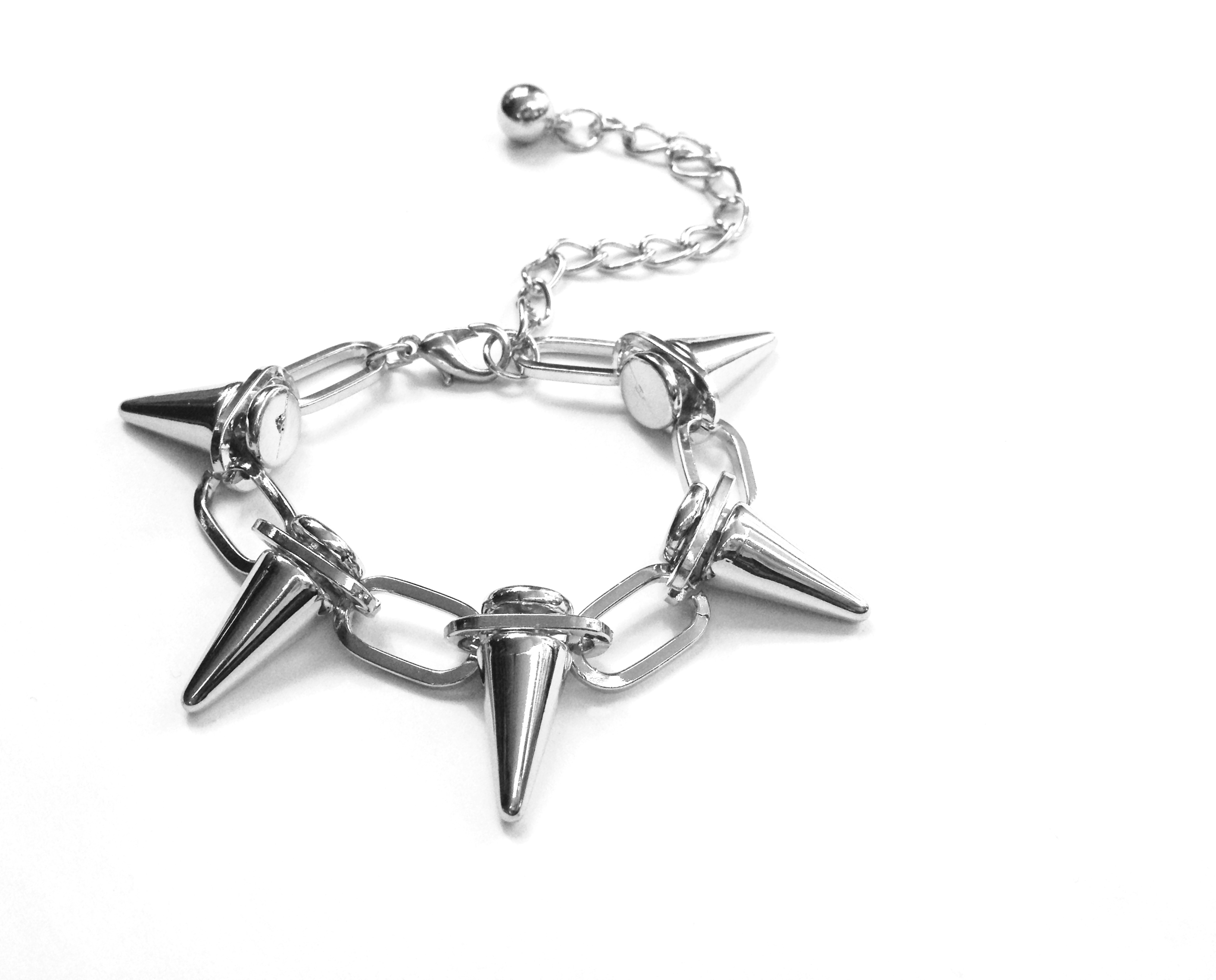 Silver Spike Bracelet on Storenvy