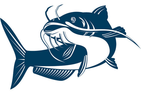Catfish handmade outdoor vinyl decal fishermans sticker on Storenvy