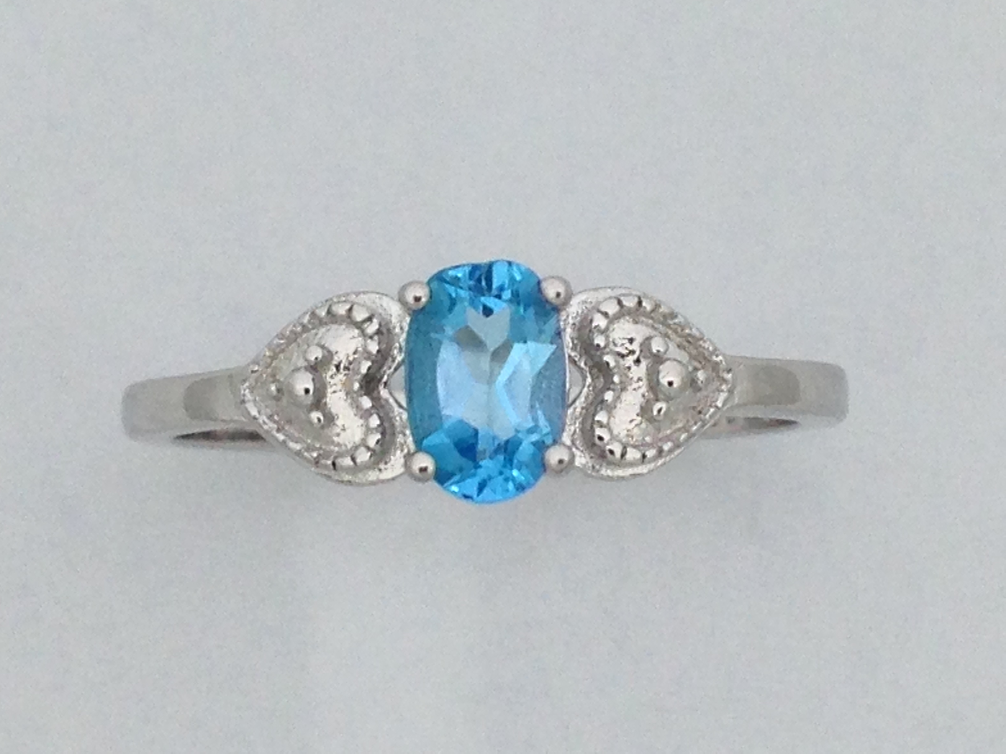 Natural Blue Topaz Ring 925 Sterling Silver on Storenvy