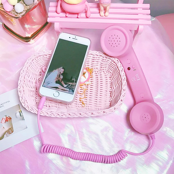 RETRO PINK CELL PHONE HANDSET on Storenvy