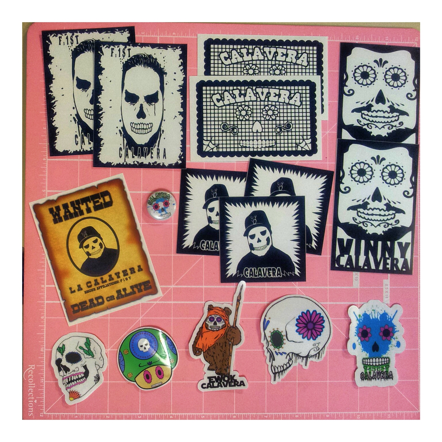 Calavera Sticker Sampler Pack on Storenvy