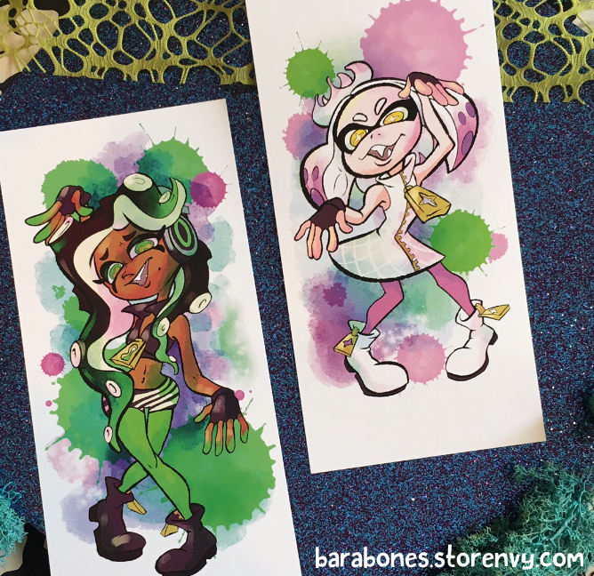 Splatoon Idol prints on Storenvy