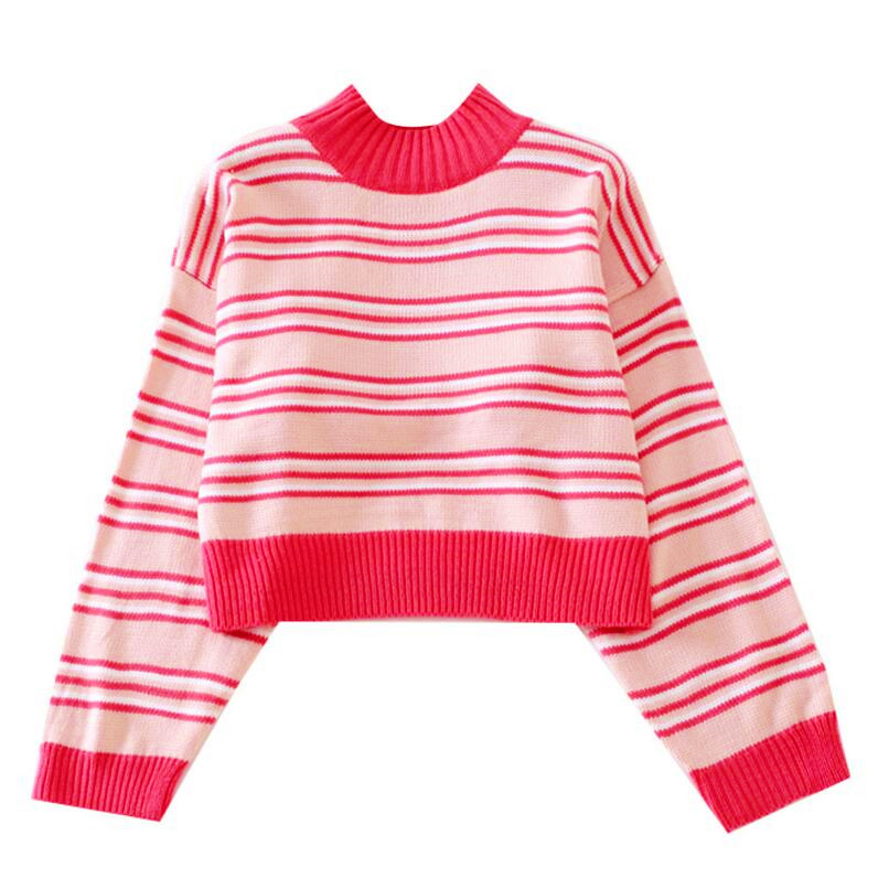 Pastel Pink Stripe Knitted Sweater on Storenvy