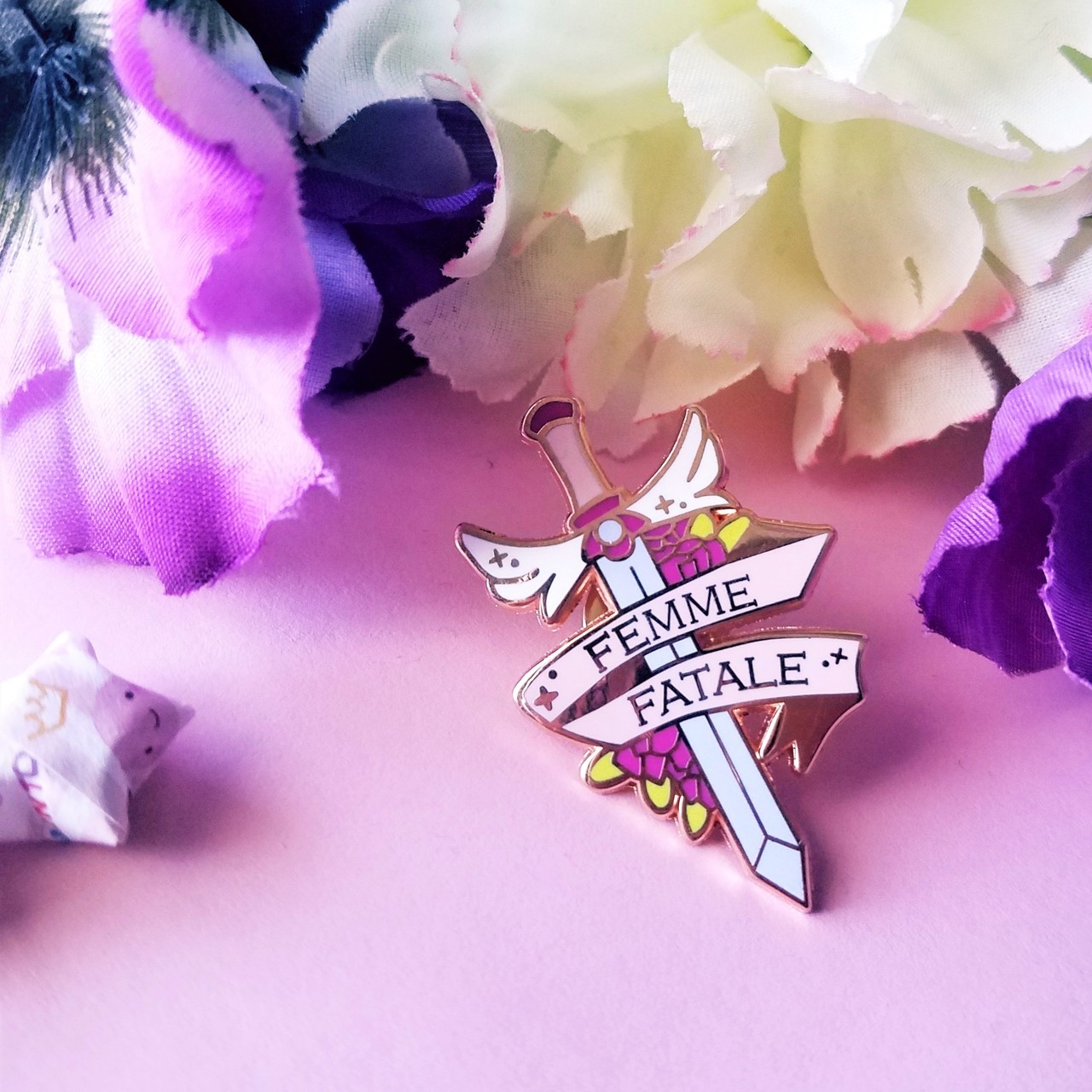 Femme Fatale Enamel Pin · · Online Store Powered By Storenvy