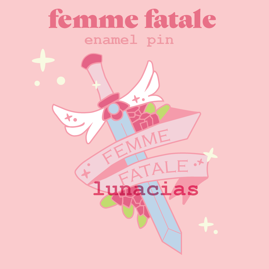 Femme Fatale Enamel Pin · · Online Store Powered By Storenvy