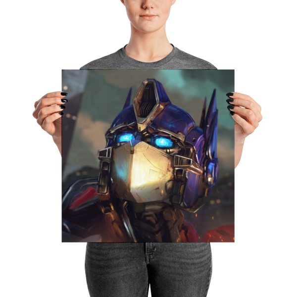 Optimus Prime Digital Portrait Painting on Storenvy