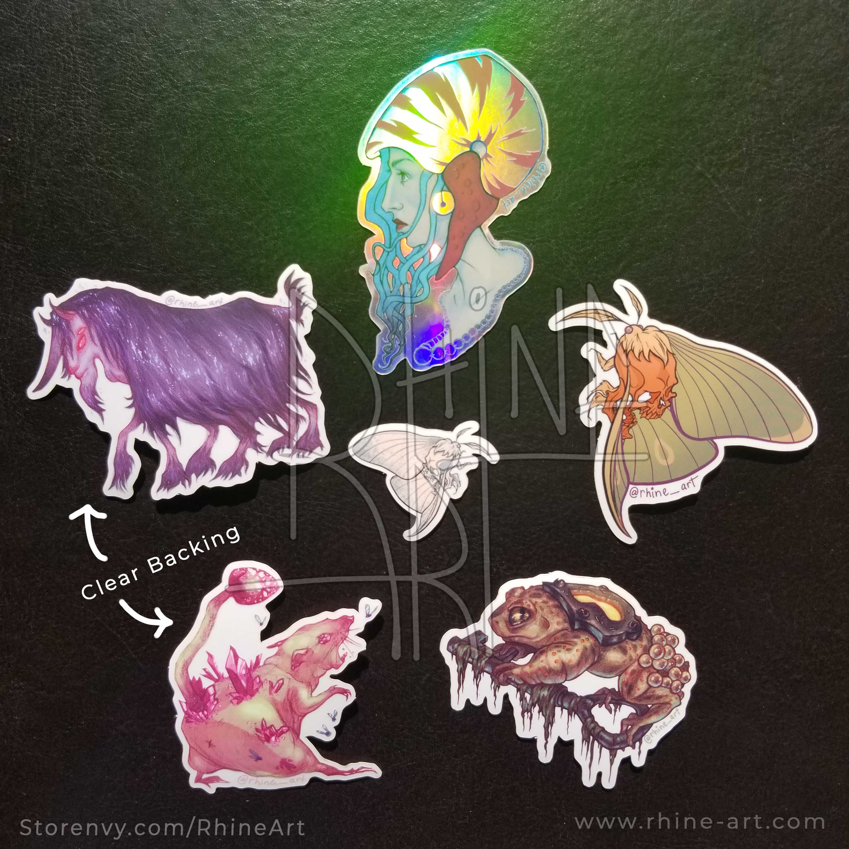 Mystical Sticker Pack (6 stickers) · Rhine Art · Online Store Powered ...