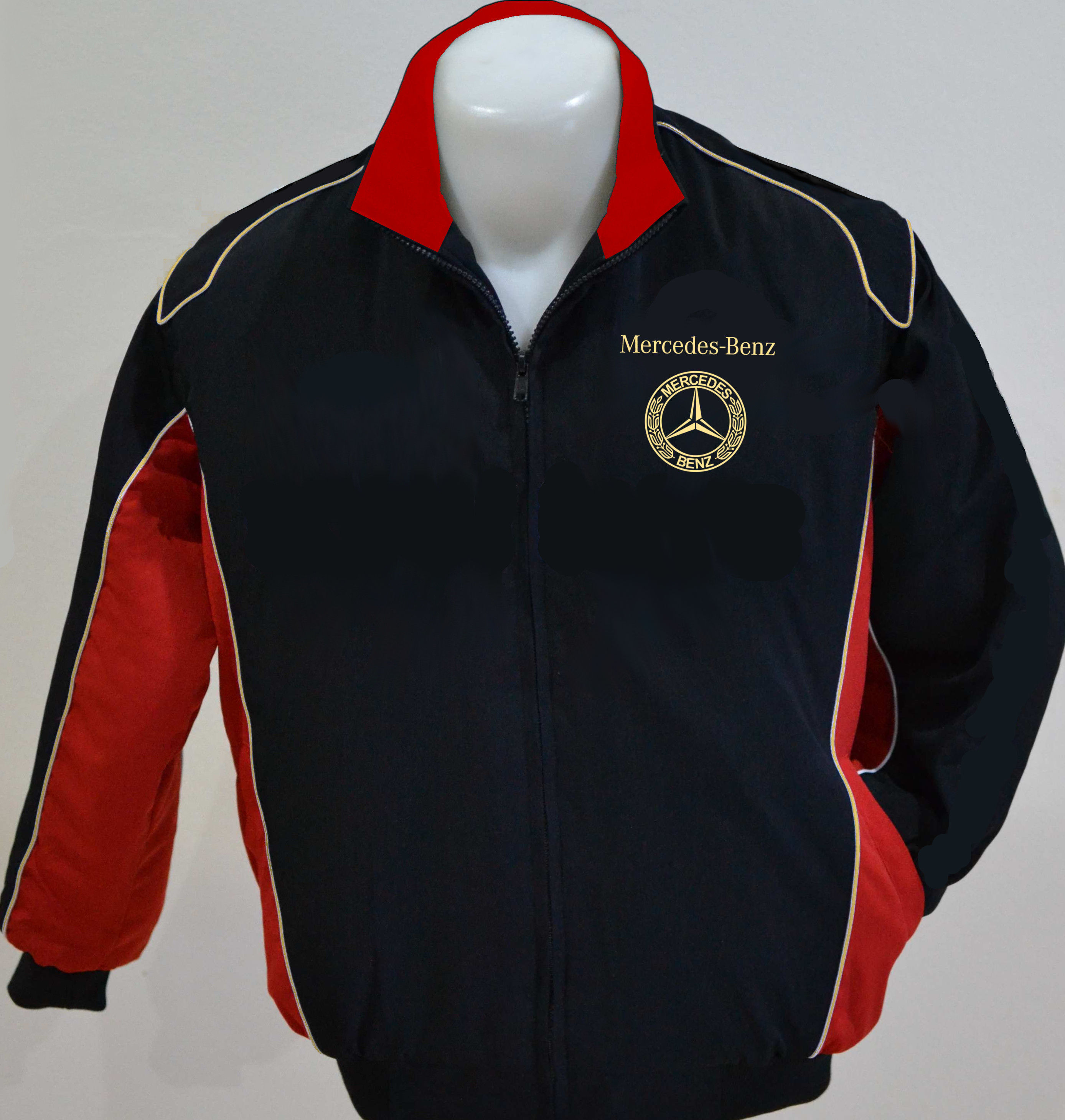 Mercedes Benz - Jacket // Mercedes Benz - Jacke // black-red-gold on ...