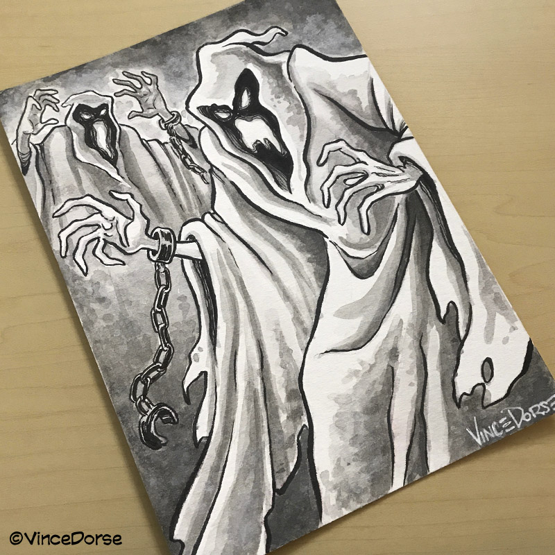 Phantom Shadow Ink Drawing · Vince Dorse Online Store · Online Store ...